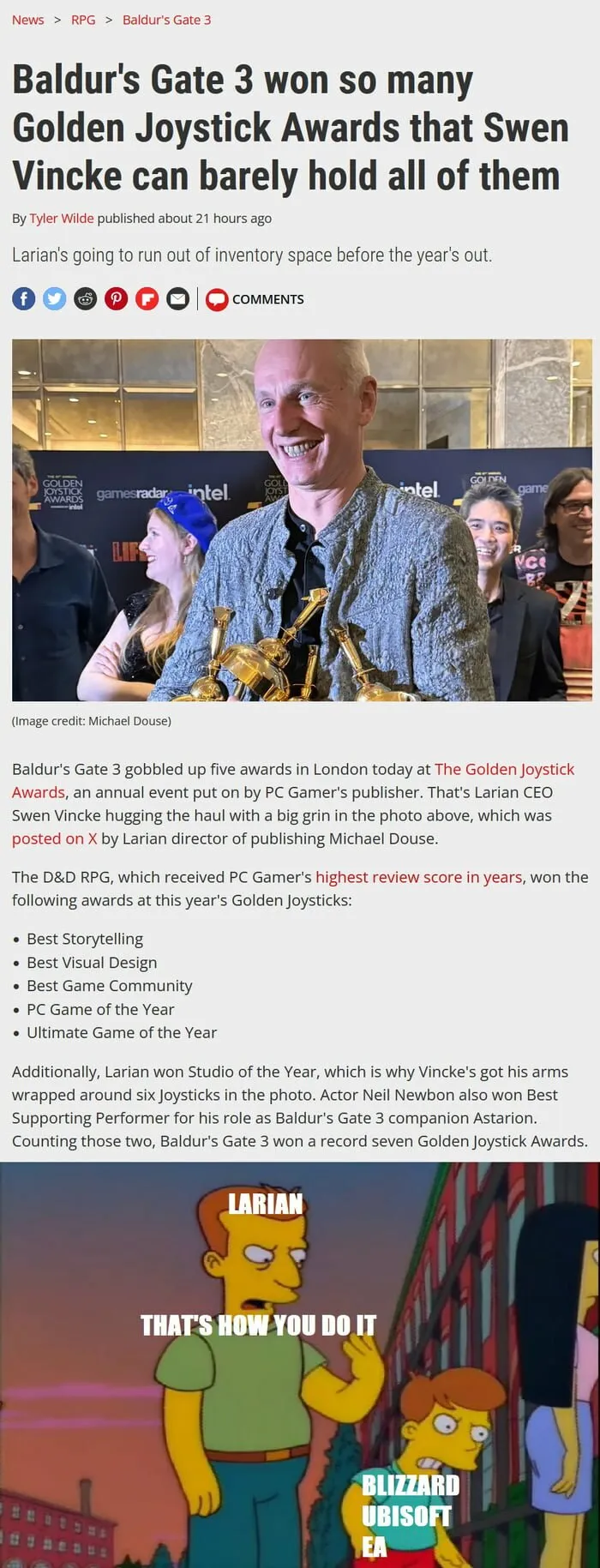 Baldur's Gate 3 Gale Jesus Joke Controversy Explained