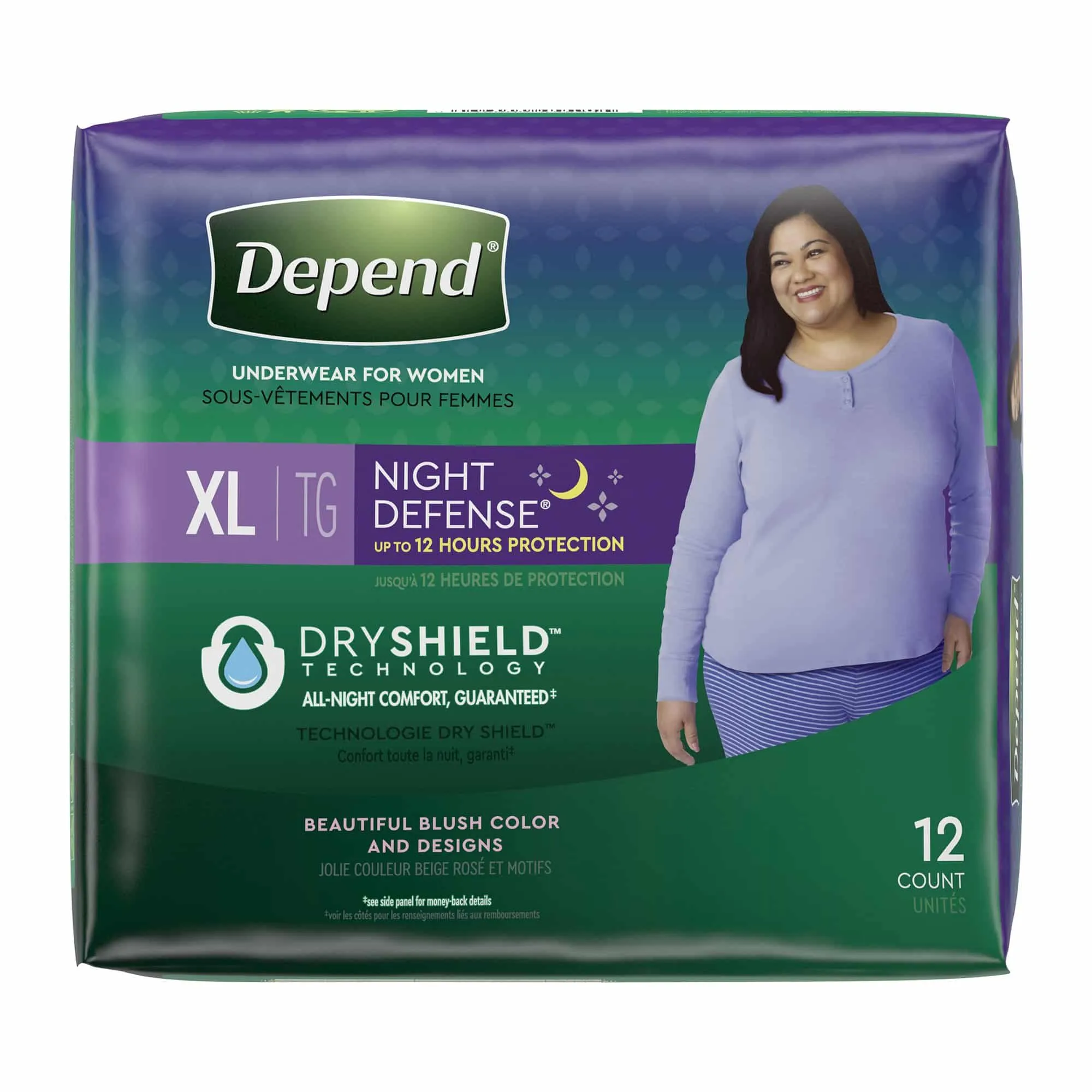 Depend Night Defense Women's Underwear | Maximum Absorbency