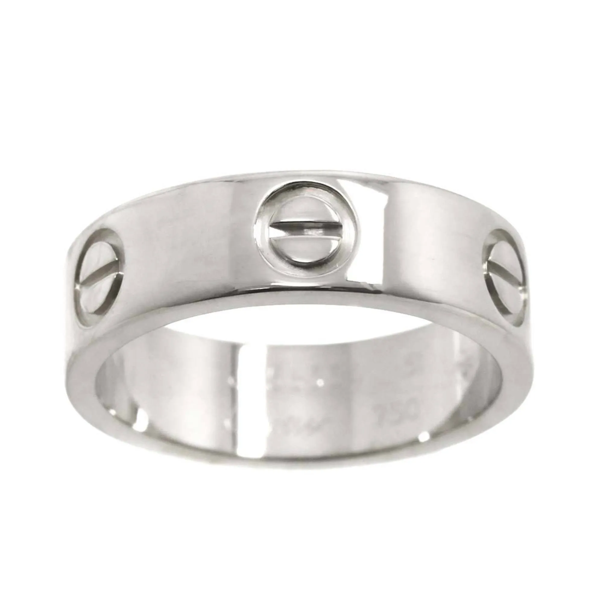 CARTIER 18k Silver Love Ring #51 | Fashion Comeback